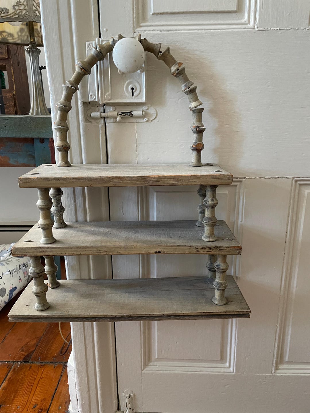 Antique Hanging Spool Shelf - Etsy