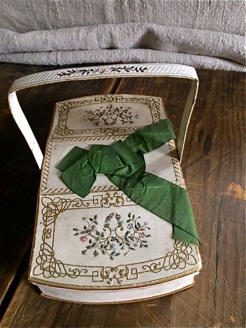 Antique Decorated Paper Box - Pre-civil War - Etsy