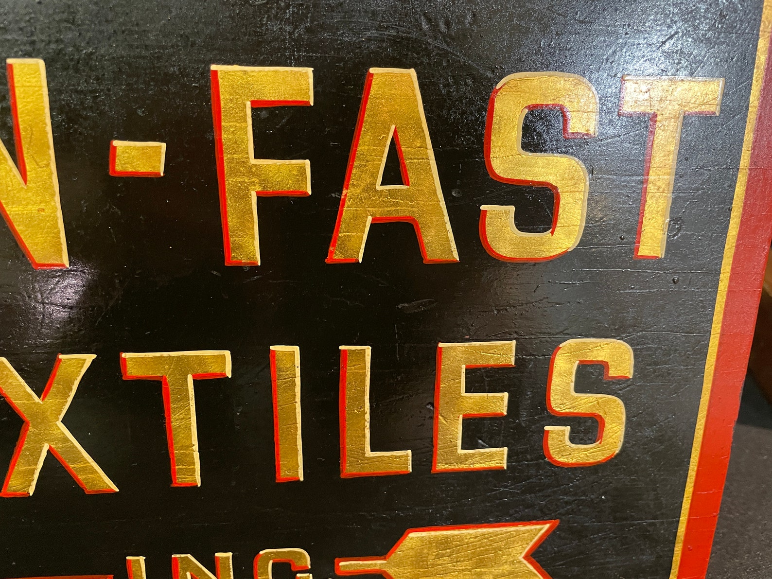 Antique Textile Sign - Etsy