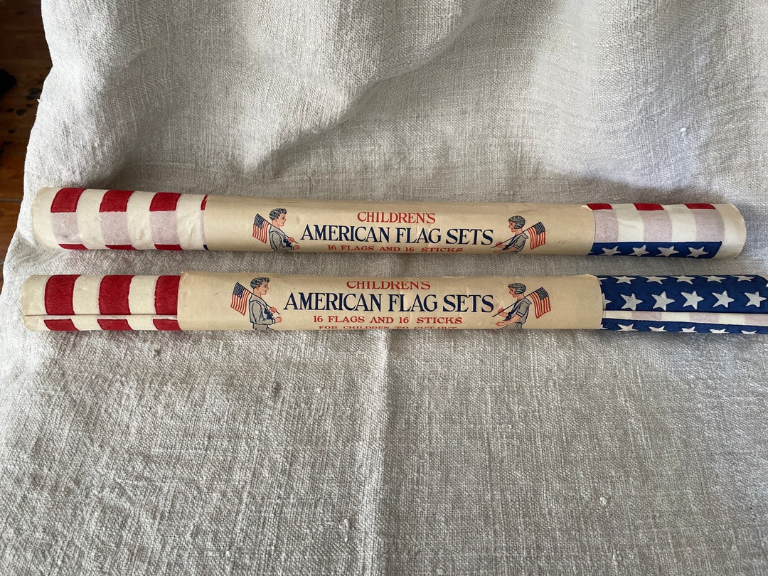 Antique Crepe Parade Flag Set - Etsy