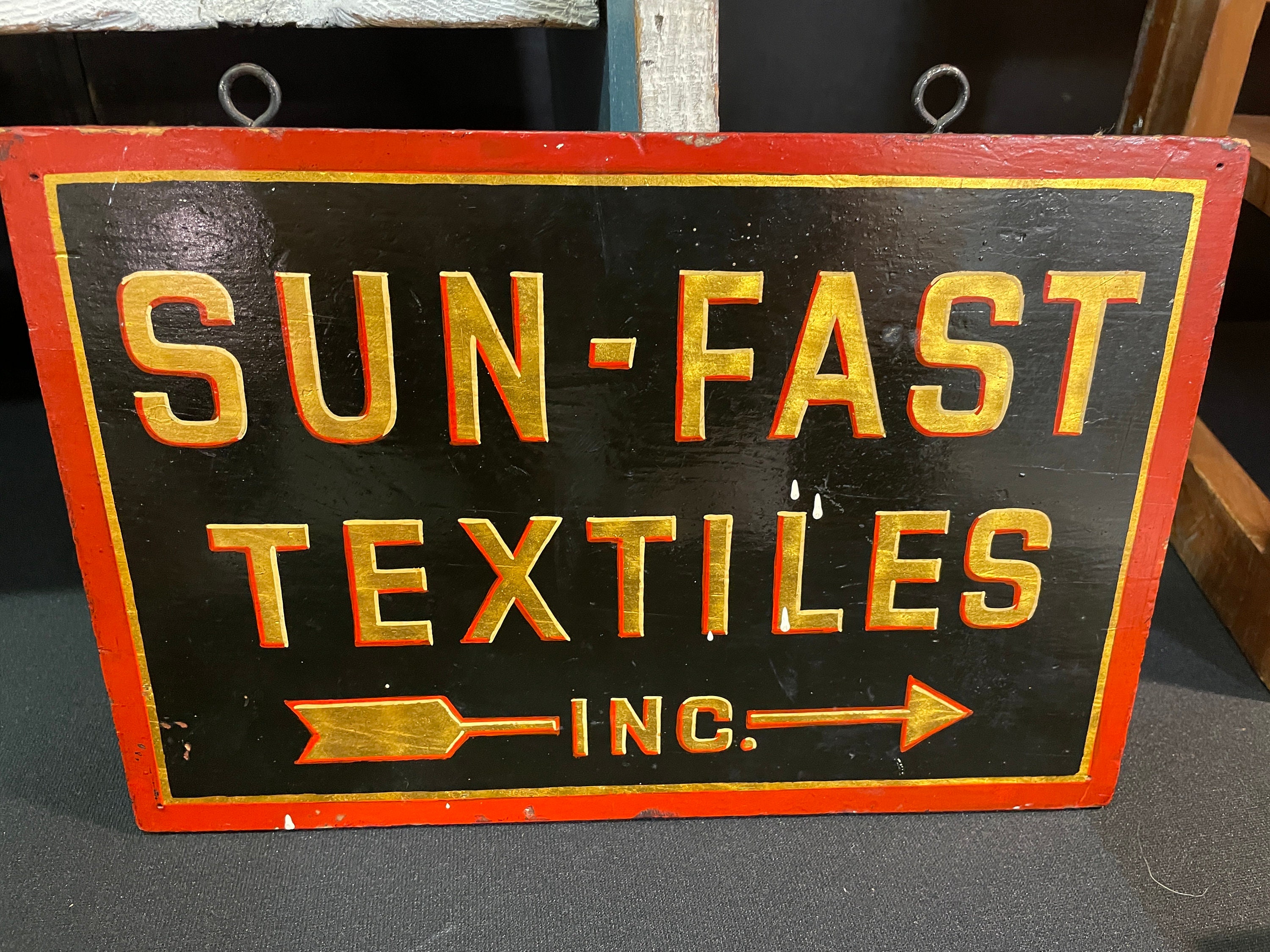 Antique Textile Sign - Etsy