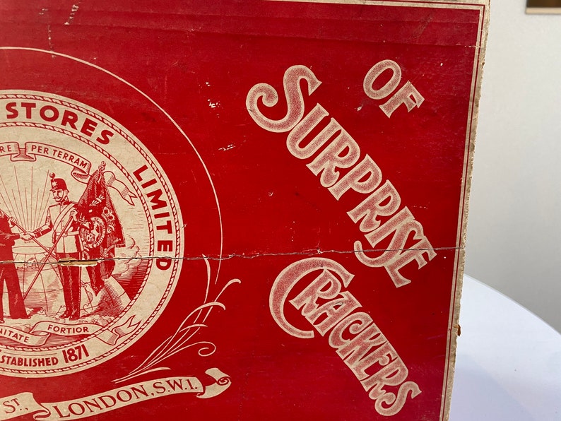 Antique Christmas Poppers Box - Etsy