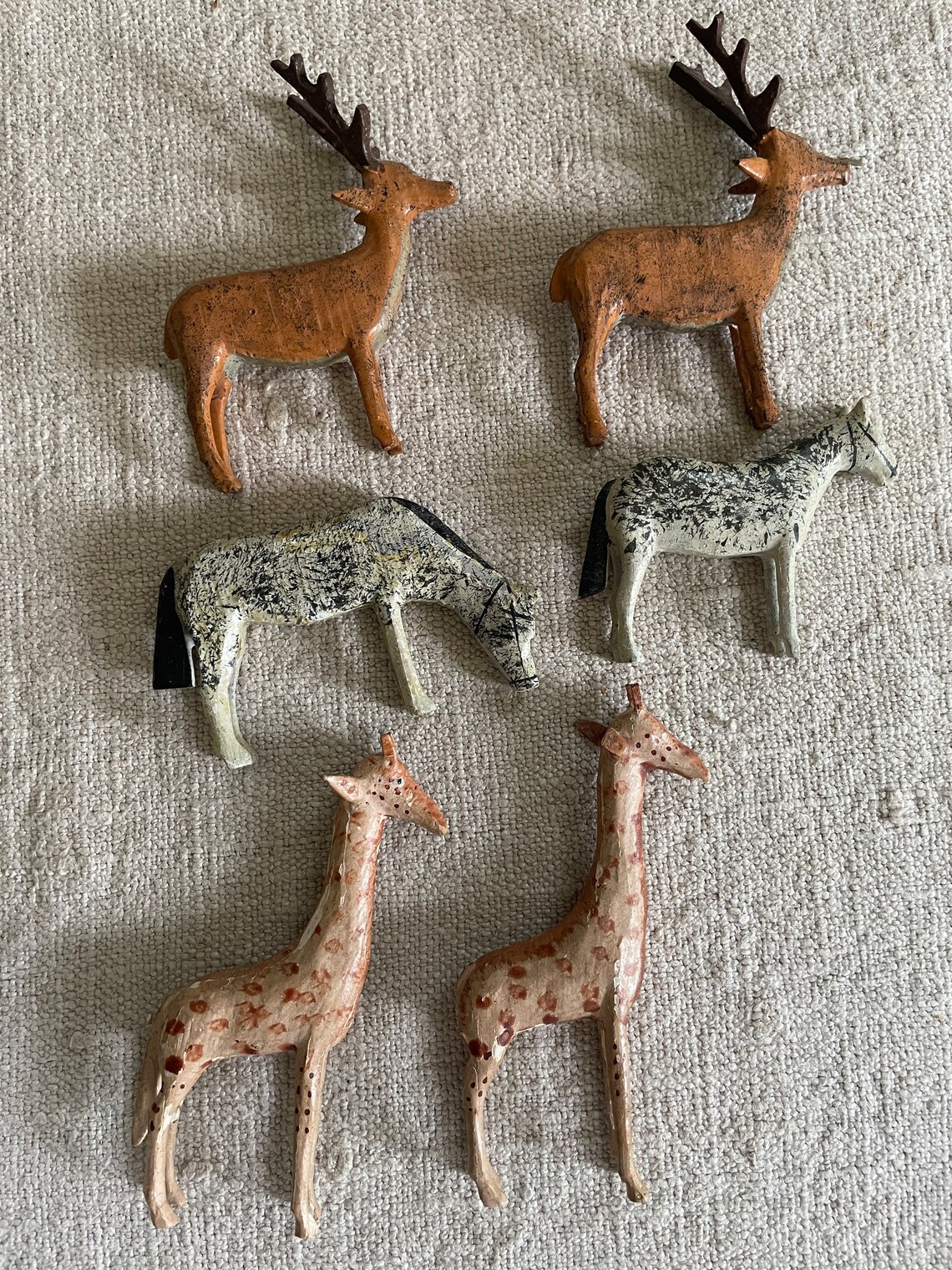 Antique Ark Animal Pair - Etsy