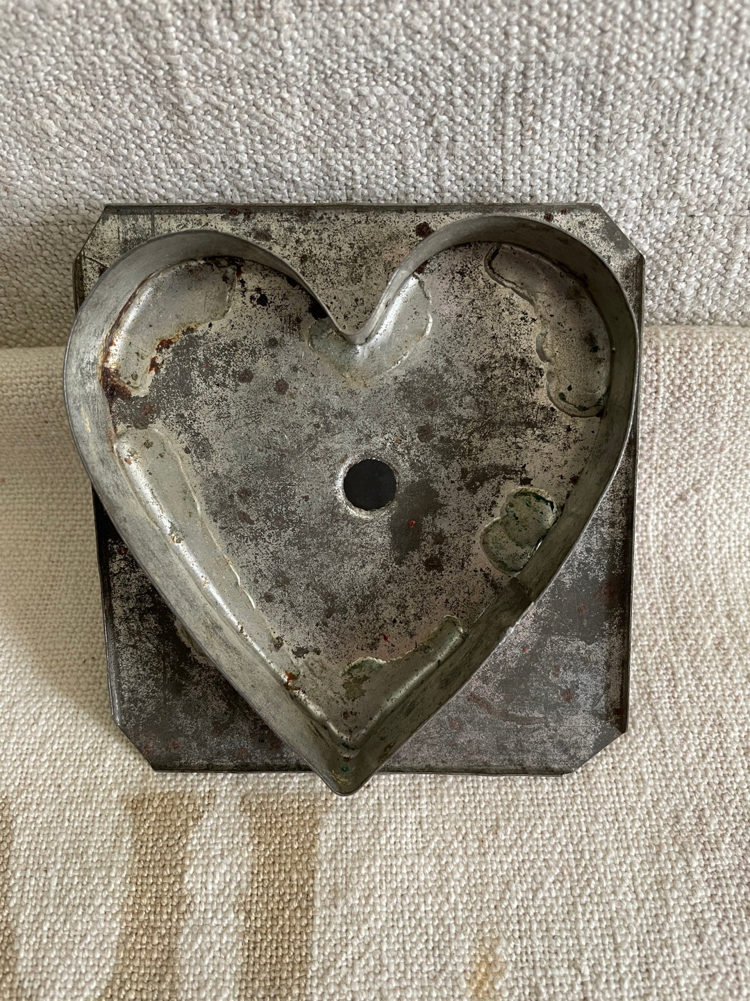 Antique Tin Heart Cookie Cutter - Larger Size - Etsy