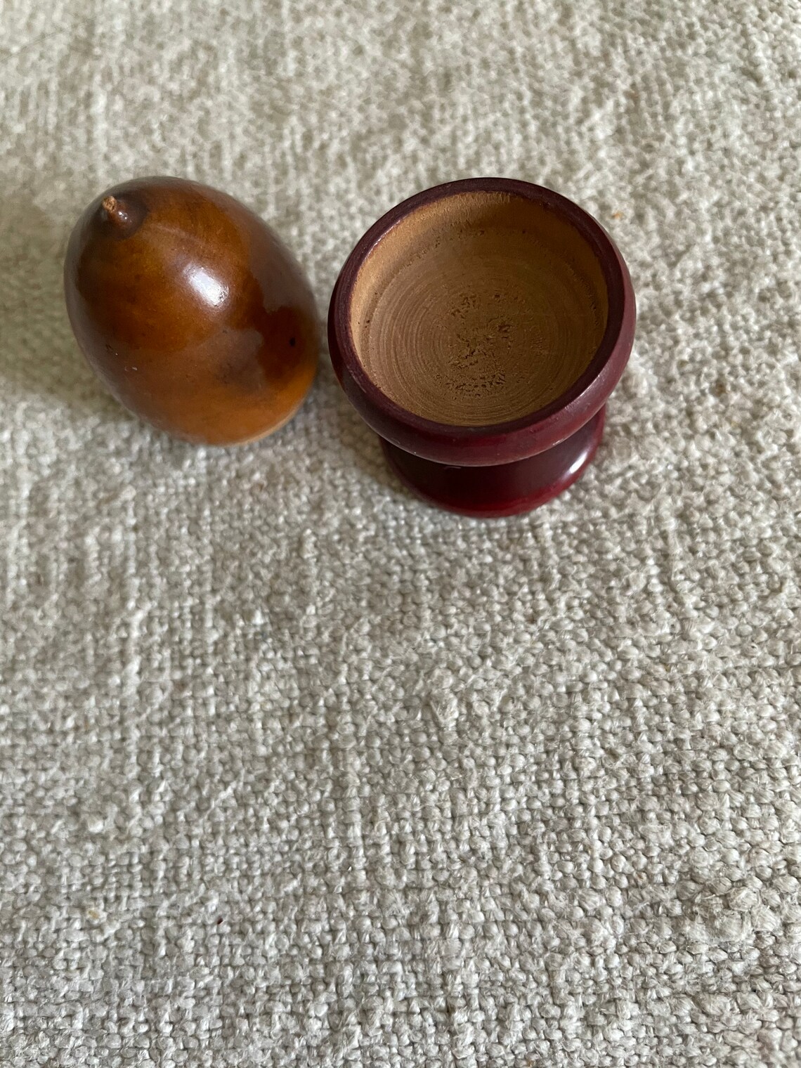 Antique Treen Acorn Thimble Holder - Etsy