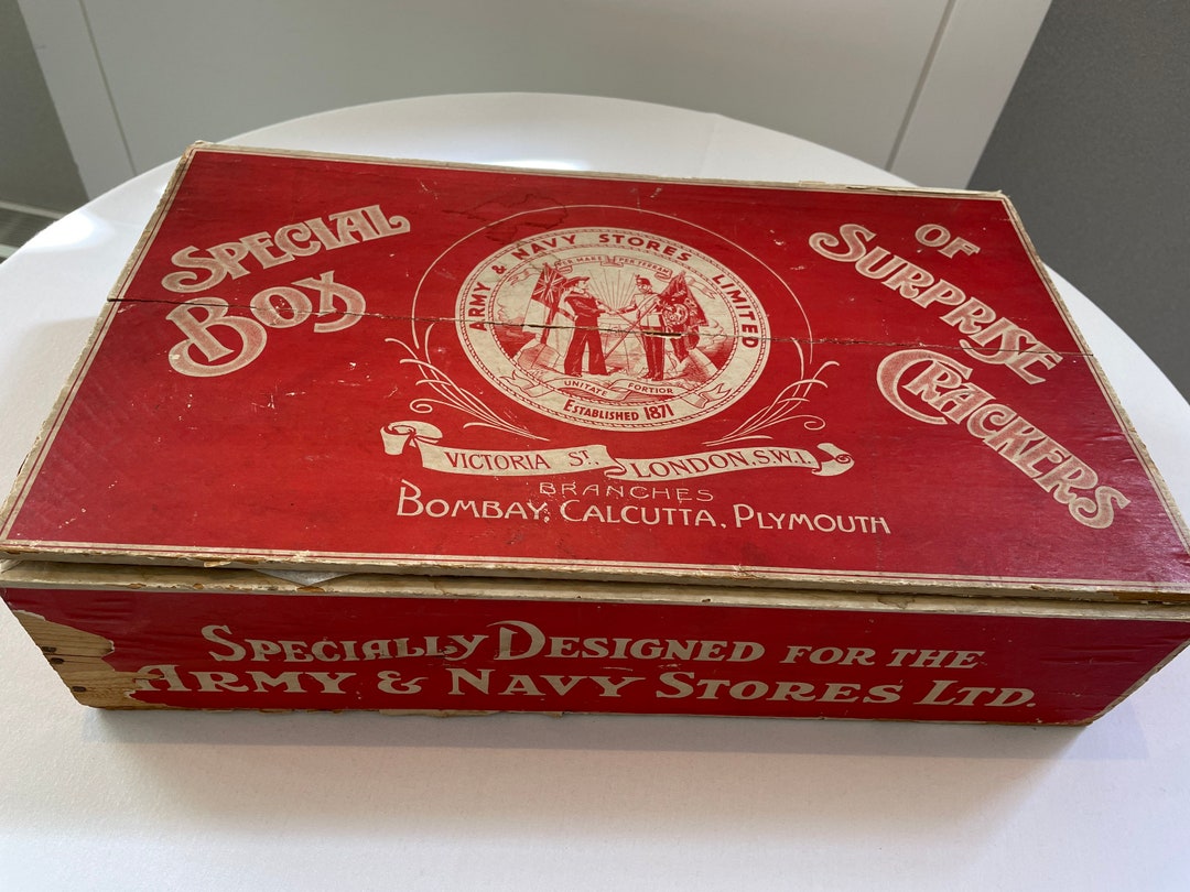 Antique Christmas Poppers Box - Etsy