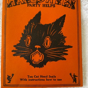 Antique Beistle Cat Head Party Helps Envelope - Etsy