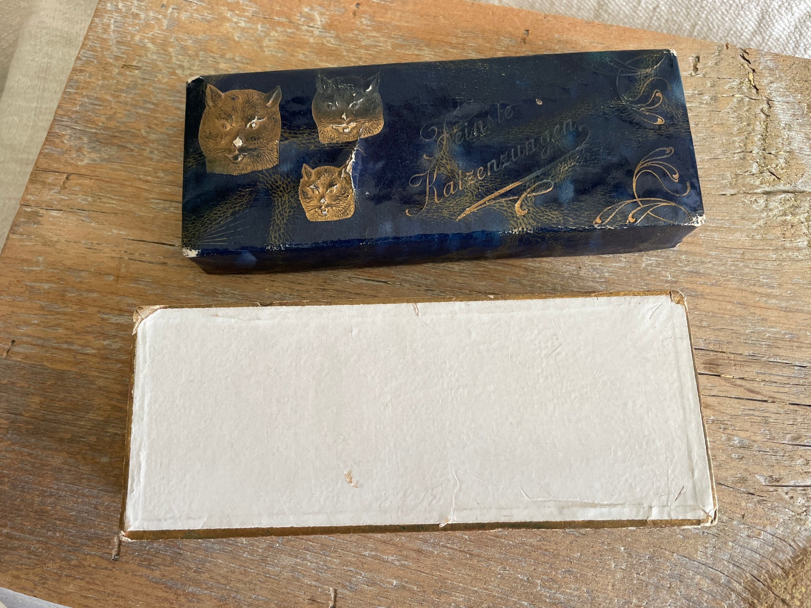 Antique Candy Box With Cats - Etsy