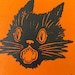 Antique Beistle Cat Head Party Helps Envelope - Etsy