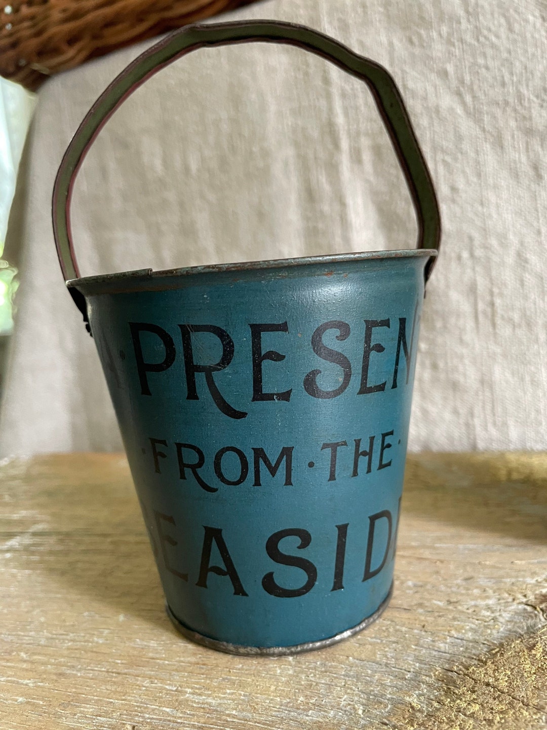 Antique Child’s Sand Pail - A Present From the Seaside - Etsy