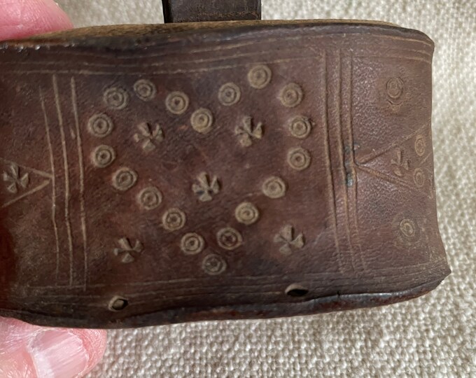 On Hold for F Antique Leather Snuff Box With Heart - Etsy