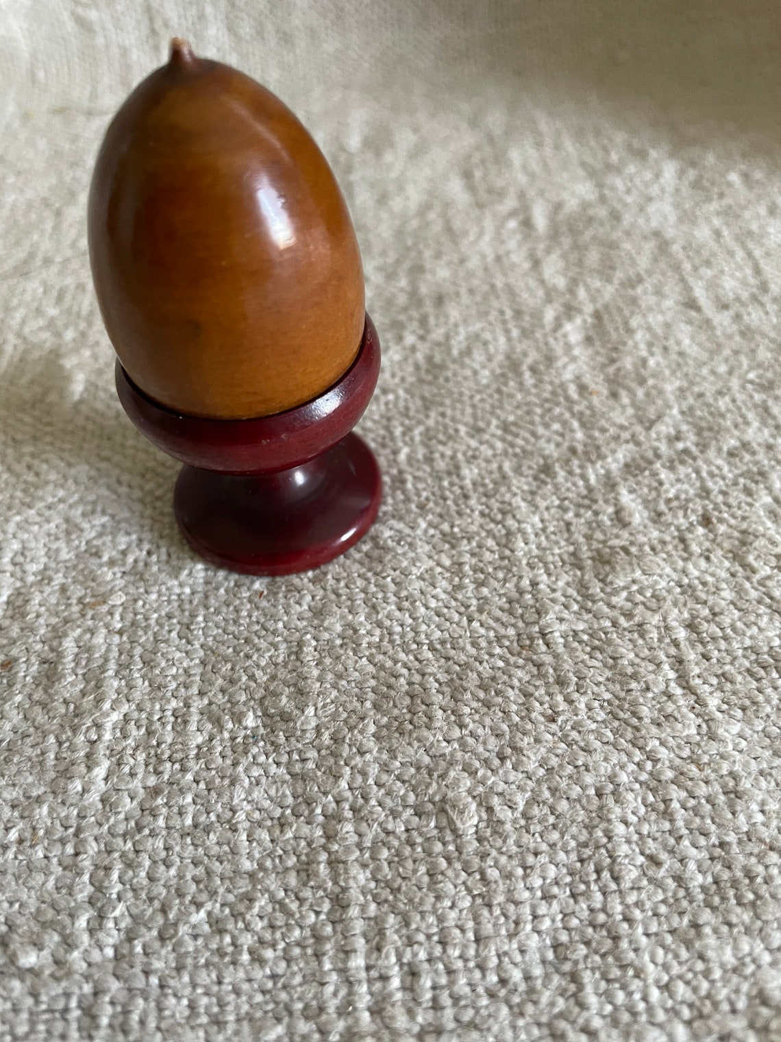 Antique Treen Acorn Thimble Holder - Etsy