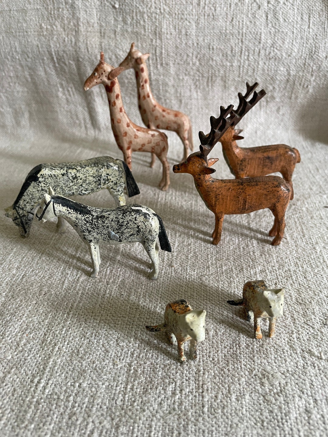 Antique Ark Animal Pair - Etsy