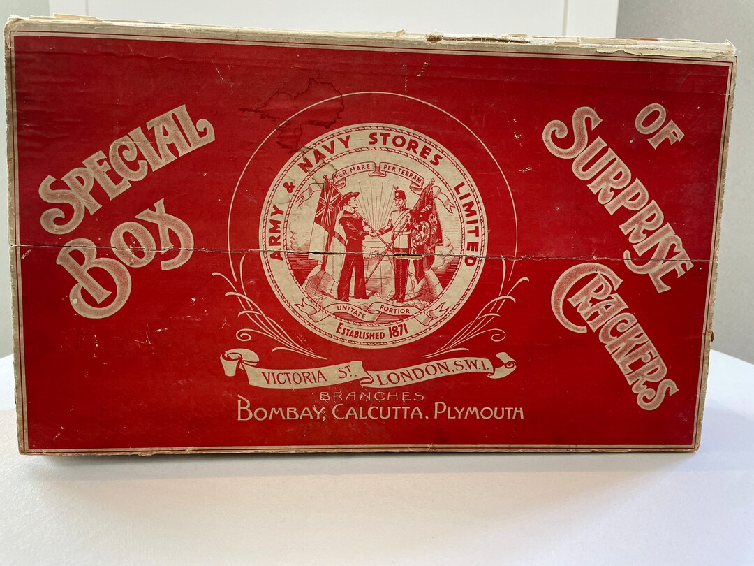 Antique Christmas Poppers Box - Etsy