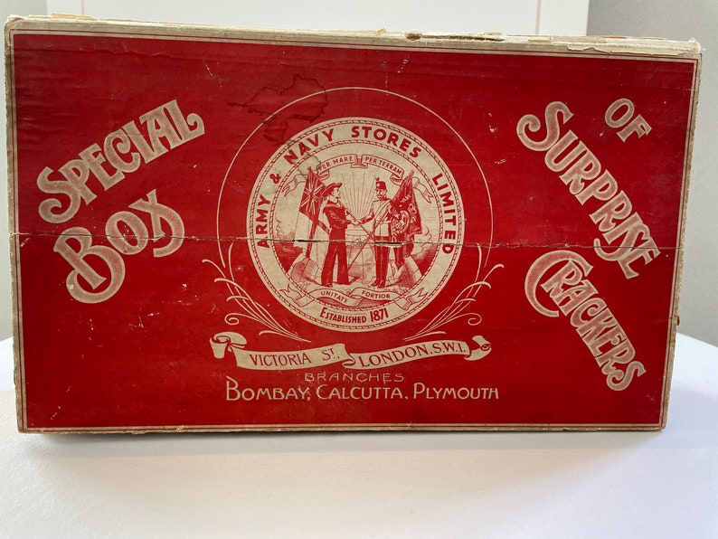 Antique Christmas Poppers Box - Etsy