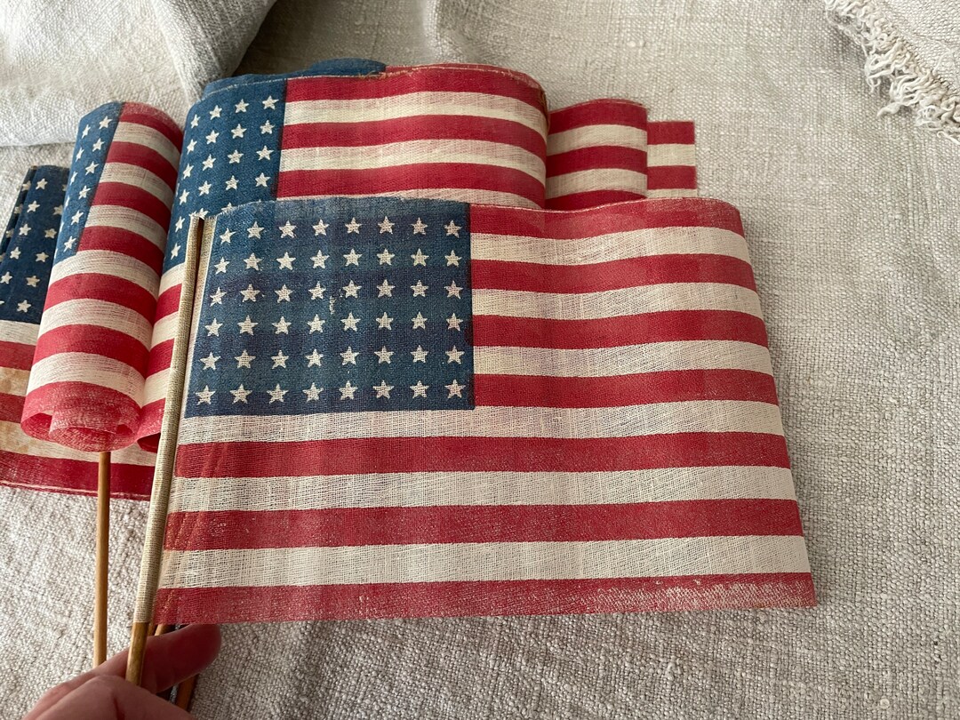 Antique Bundle of Parade Flags - Etsy