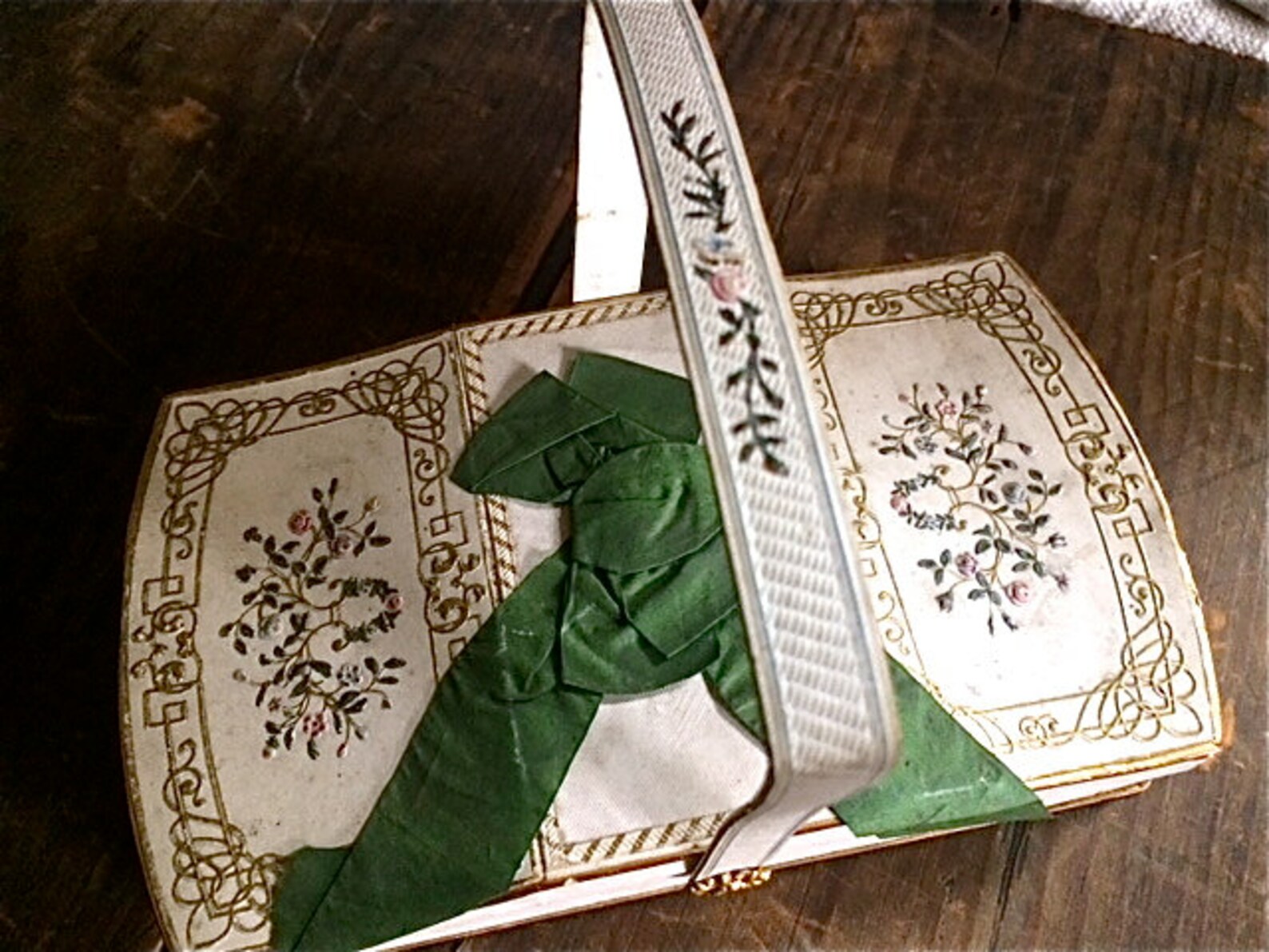 Antique Decorated Paper Box - Pre-civil War - Etsy