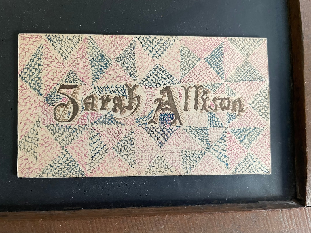 Antique Hand-done Calling Card and Cut Paper Patterns - Etsy