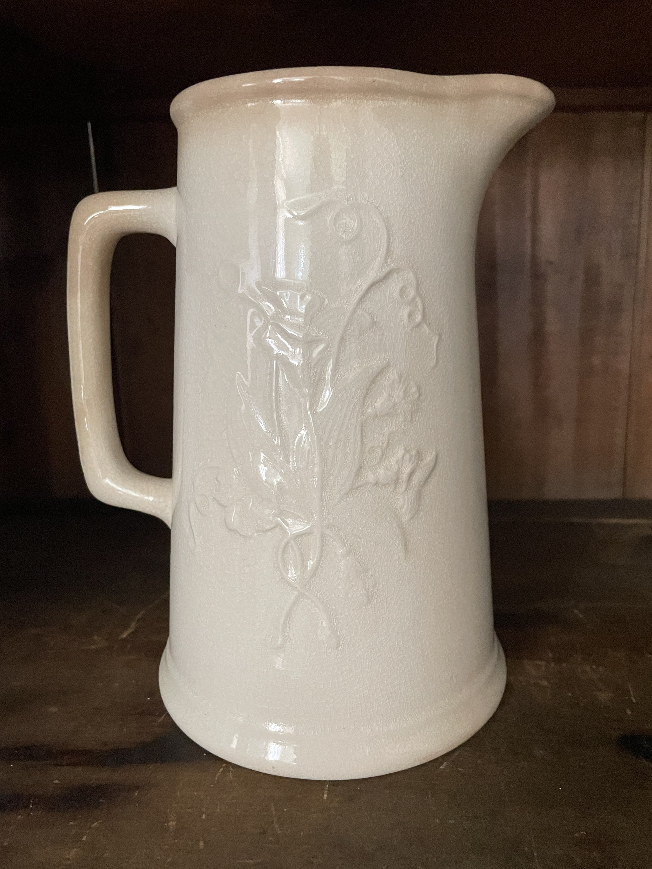 Antique Ironstone Milk Pitcher - Etsy