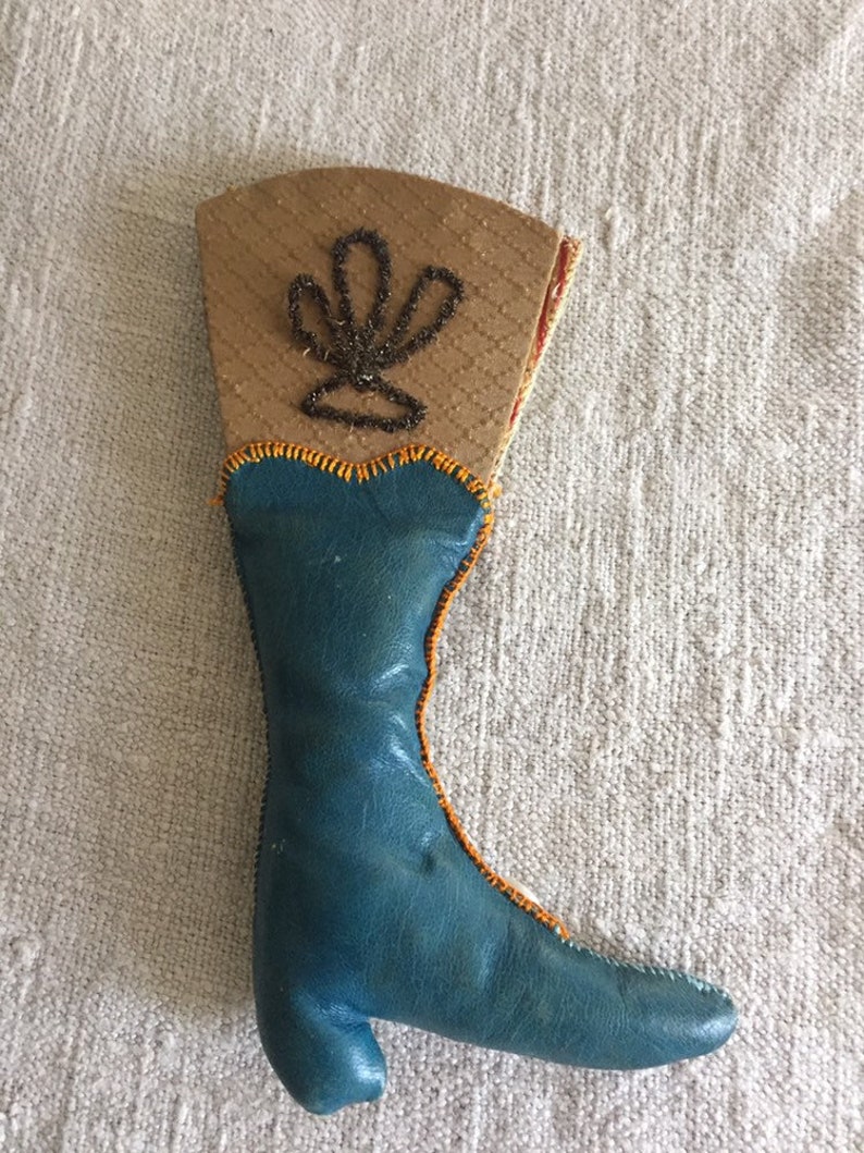 Antique Leather Shoe Pin Cushion | Etsy