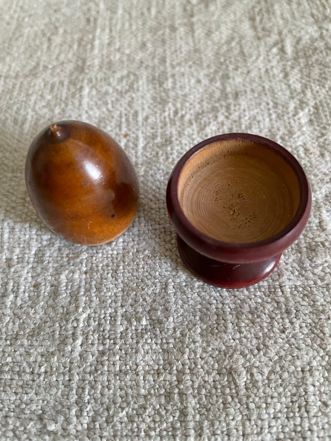Antique Treen Acorn Thimble Holder - Etsy