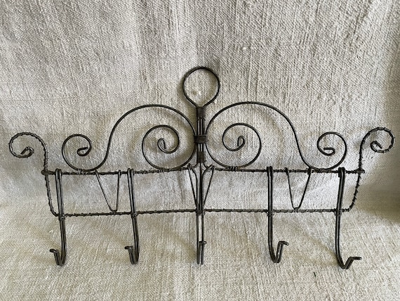Antique French Wire Wall Rack | Etsy