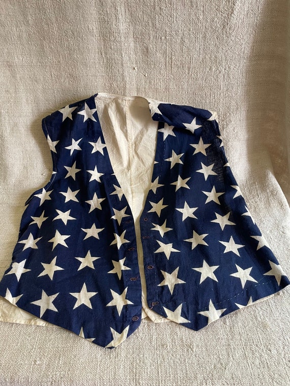 Antique Boy's Patriotic Vest Uncle Sam | Etsy