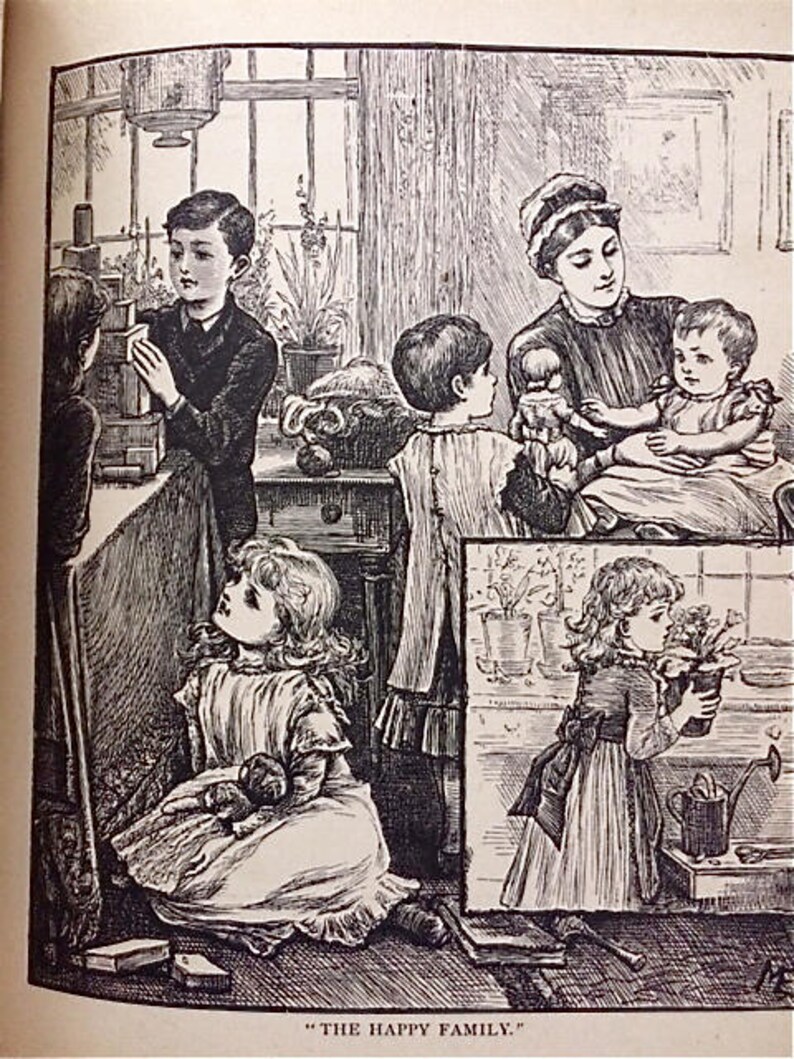 Antique Children's Book Hither and Thither 1886 - Etsy