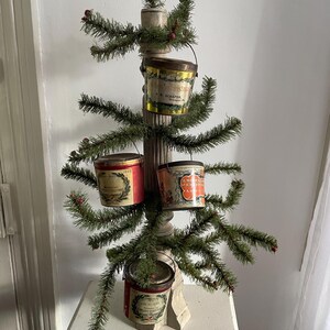 Antique Mini Christmas Lard Pail - Etsy