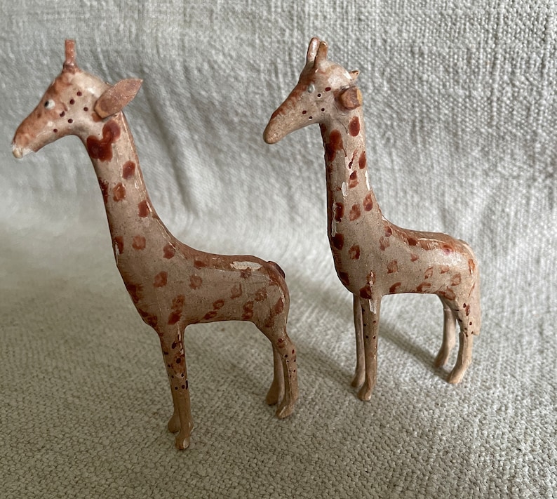 Antique Ark Animal Pair - Etsy