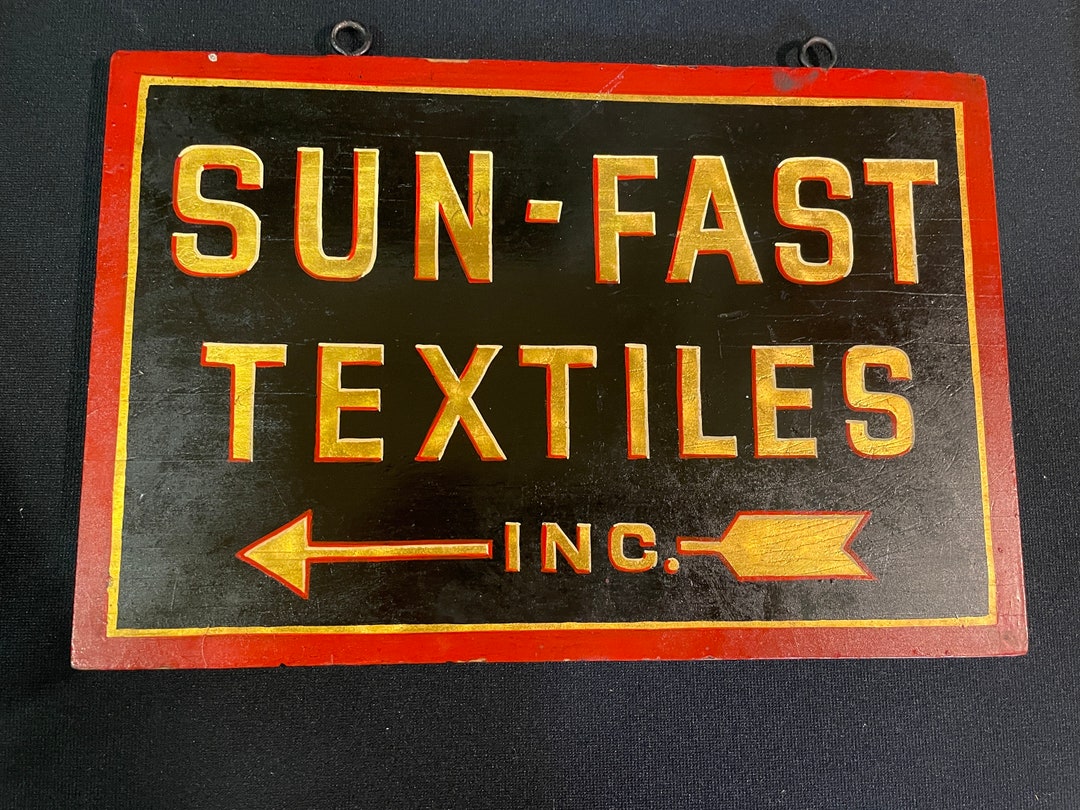 Antique Textile Sign - Etsy