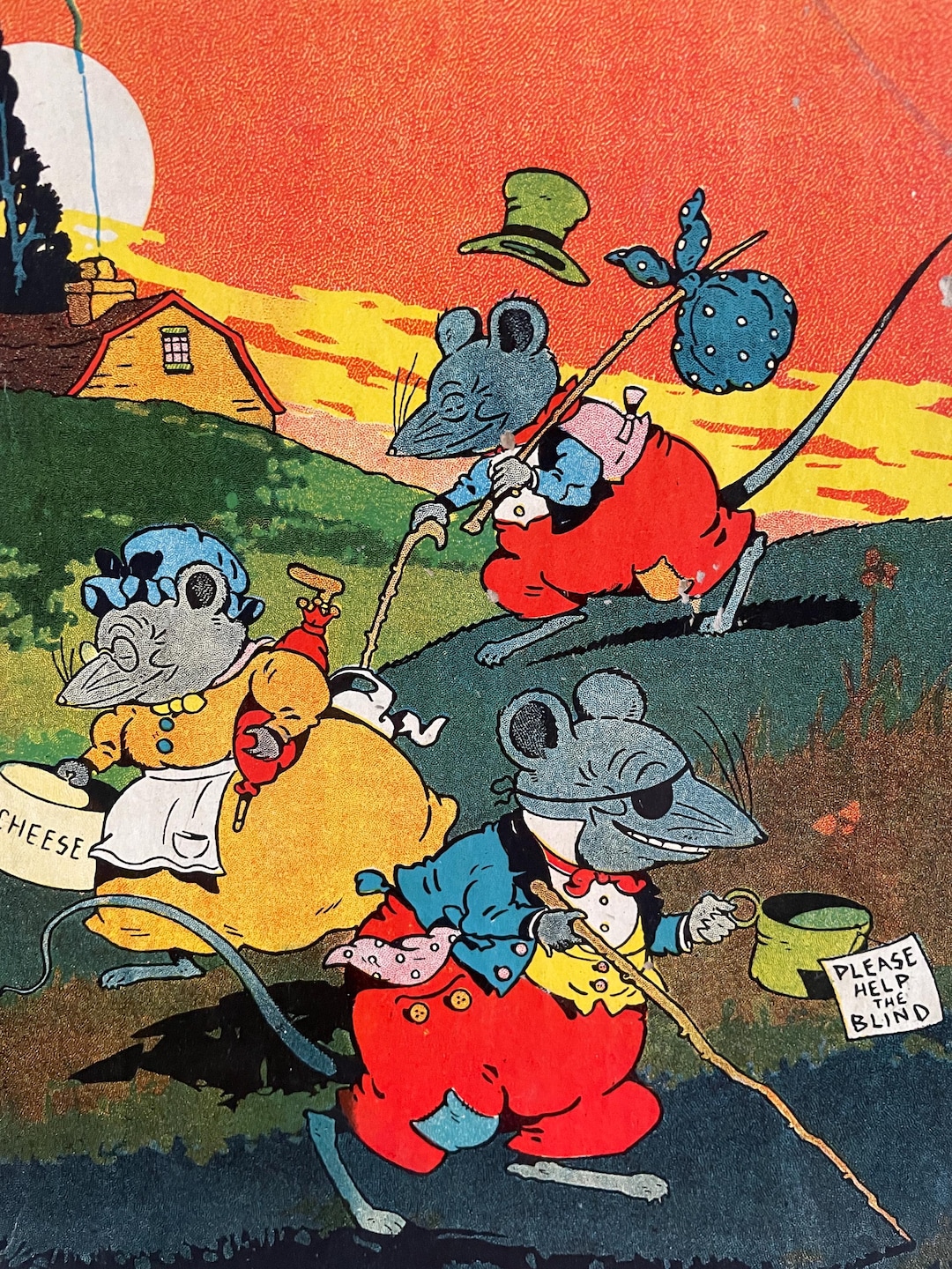 Antique Game of Three Blind Mice - Etsy