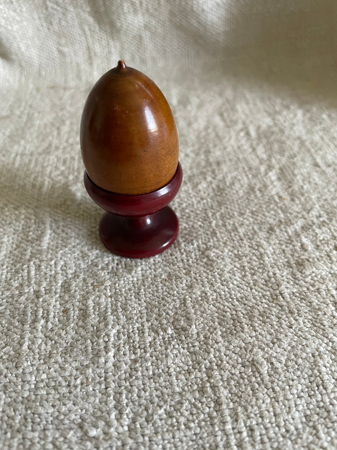 Antique Treen Acorn Thimble Holder - Etsy
