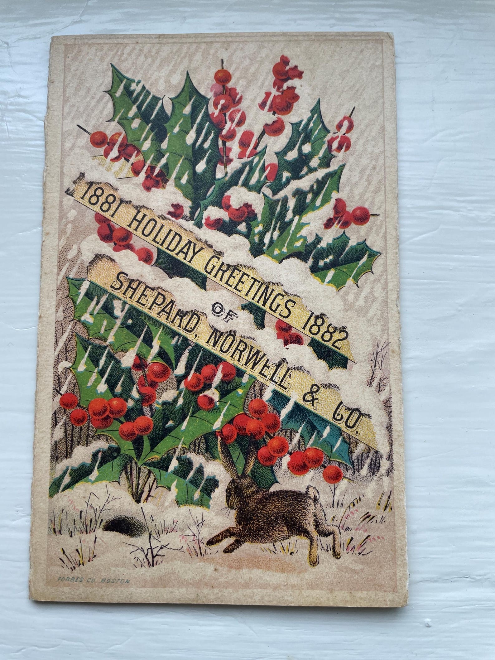 Antique Christmas Trade Card - Etsy