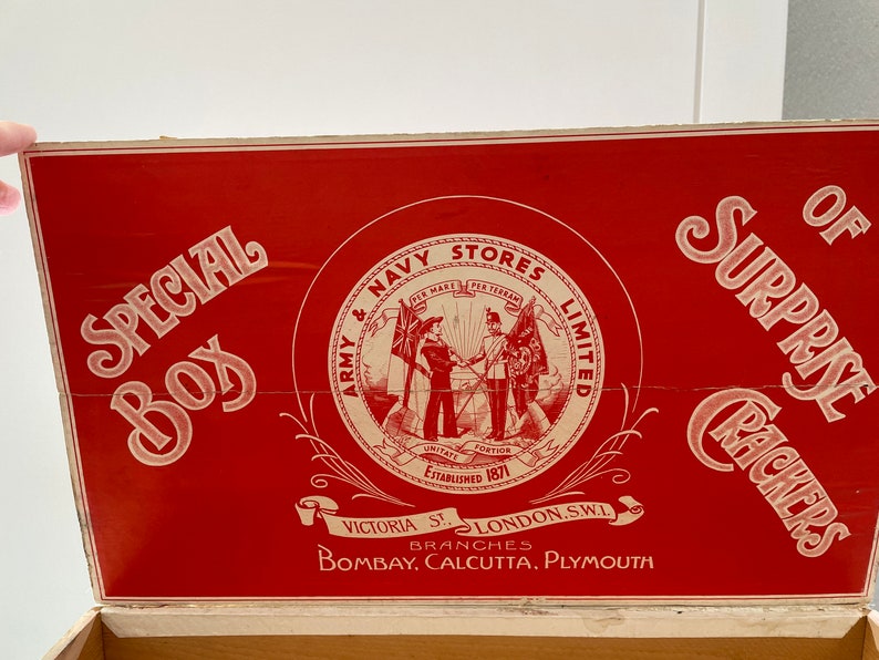 Antique Christmas Poppers Box - Etsy