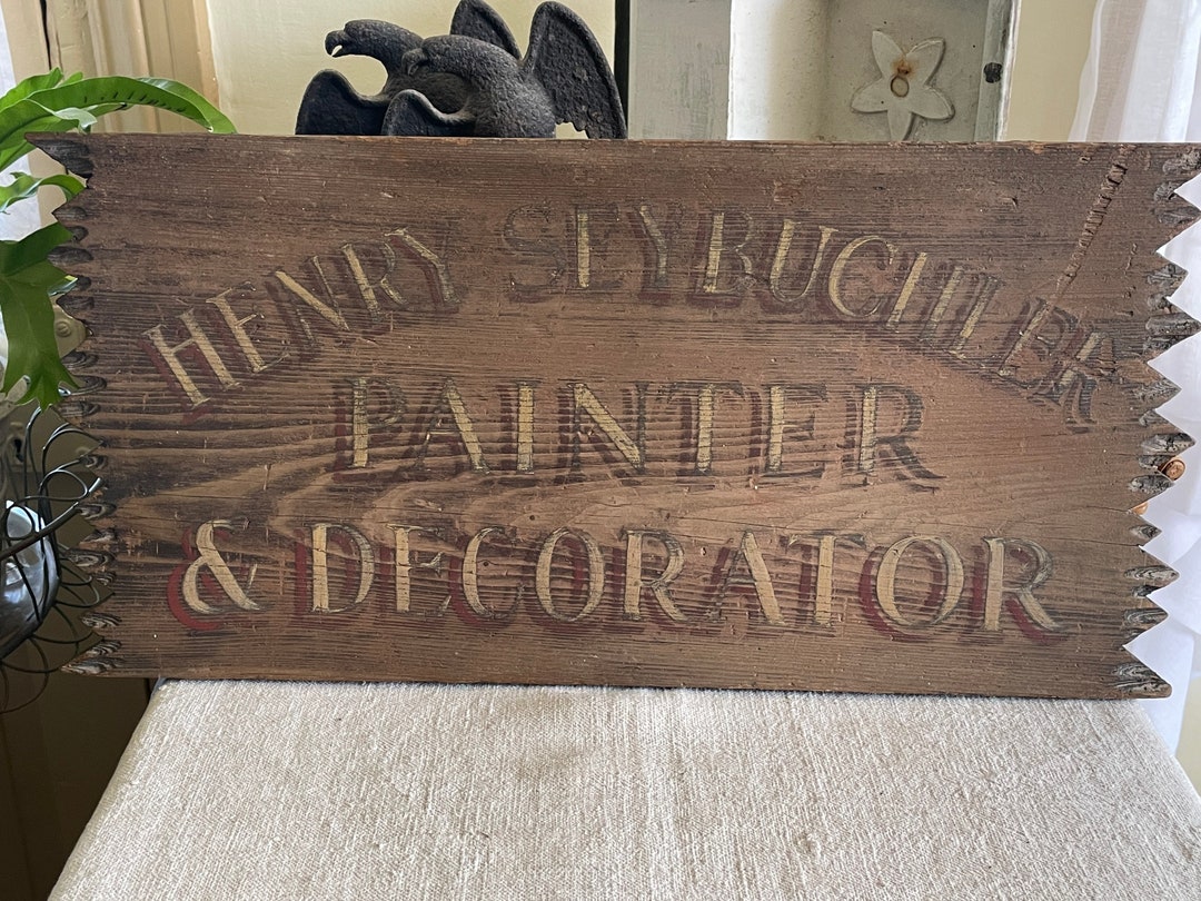Antique Painter’s Sign - Etsy