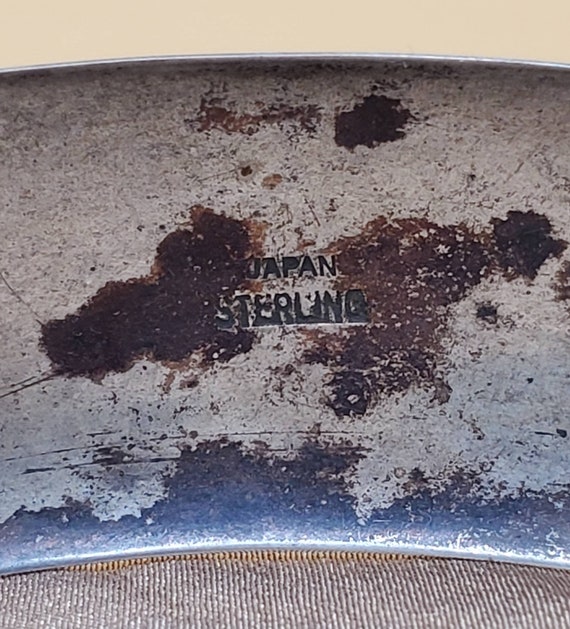 Vintage Japanese Damascene Silver Bracelet - Gem