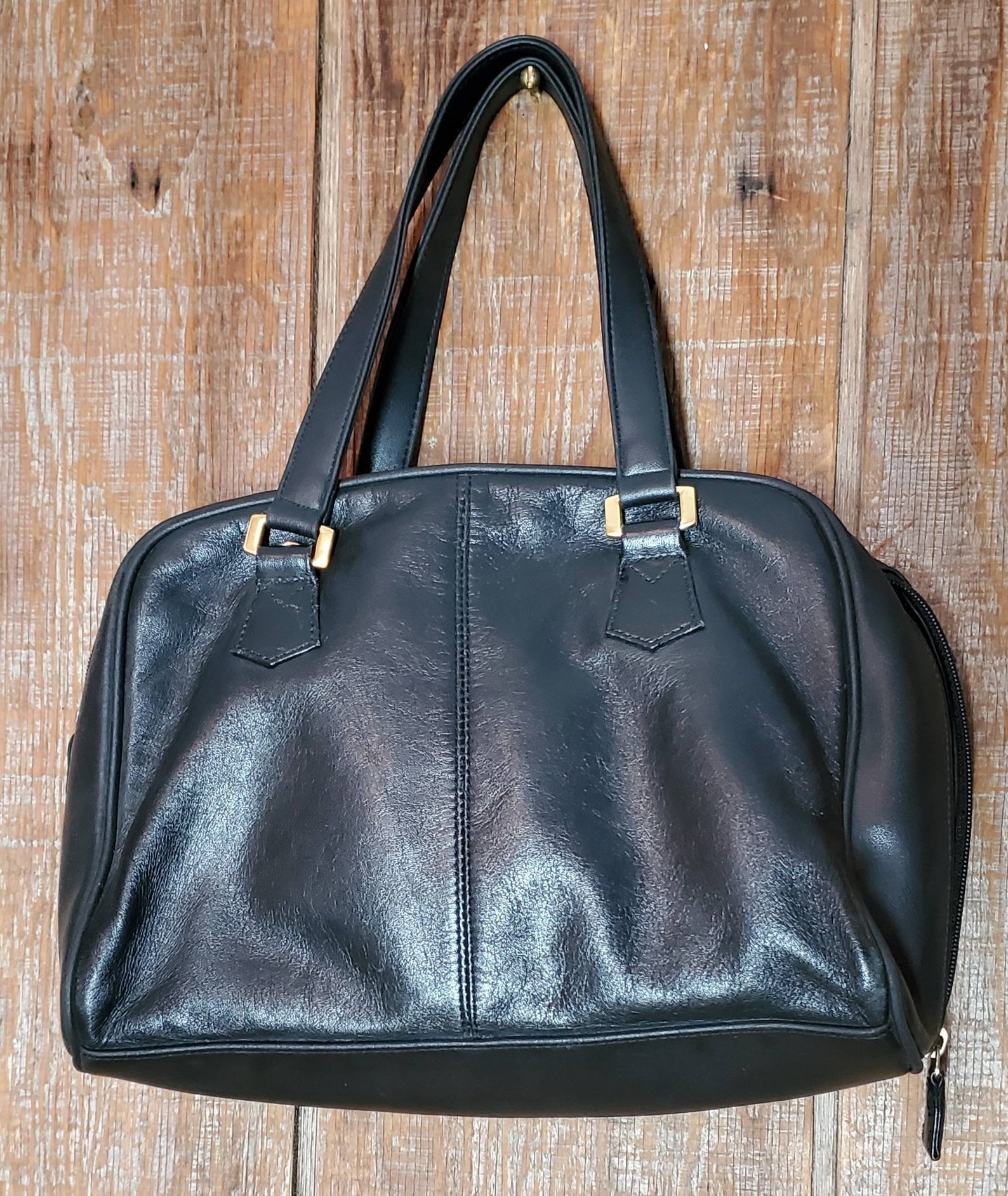 Vintage Black Leather Jennifer Moore Purse - Etsy