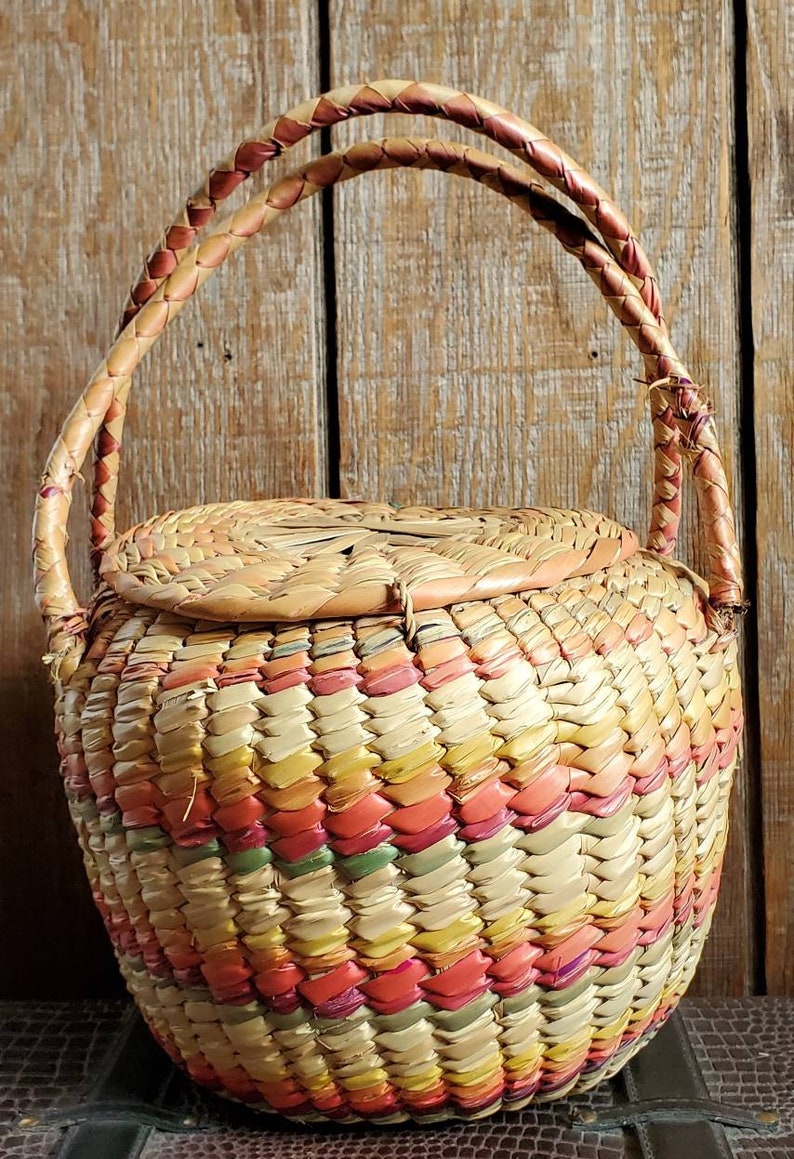 Vintage 1960s Basket Purse - Etsy
