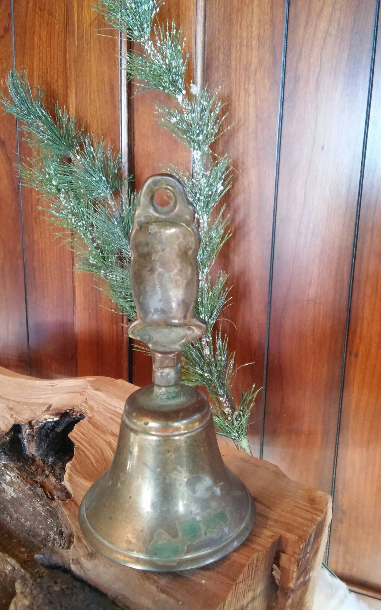Brass Owl Bell - Etsy