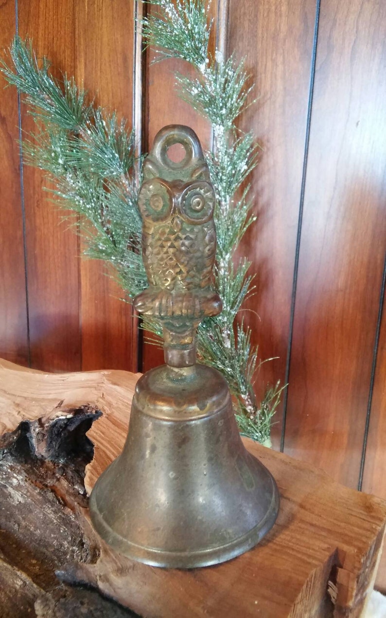 Brass Owl Bell - Etsy