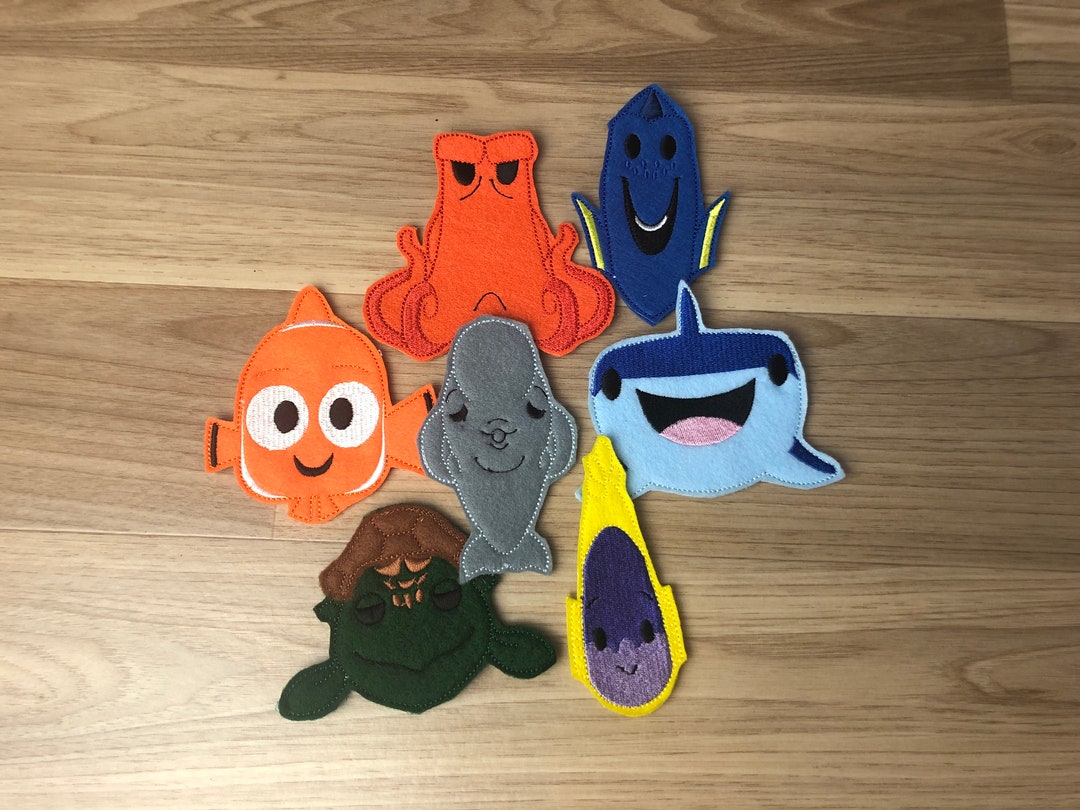 Finding Nemo Finger Puppet Set - Etsy