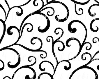 Swirl stencil | Etsy