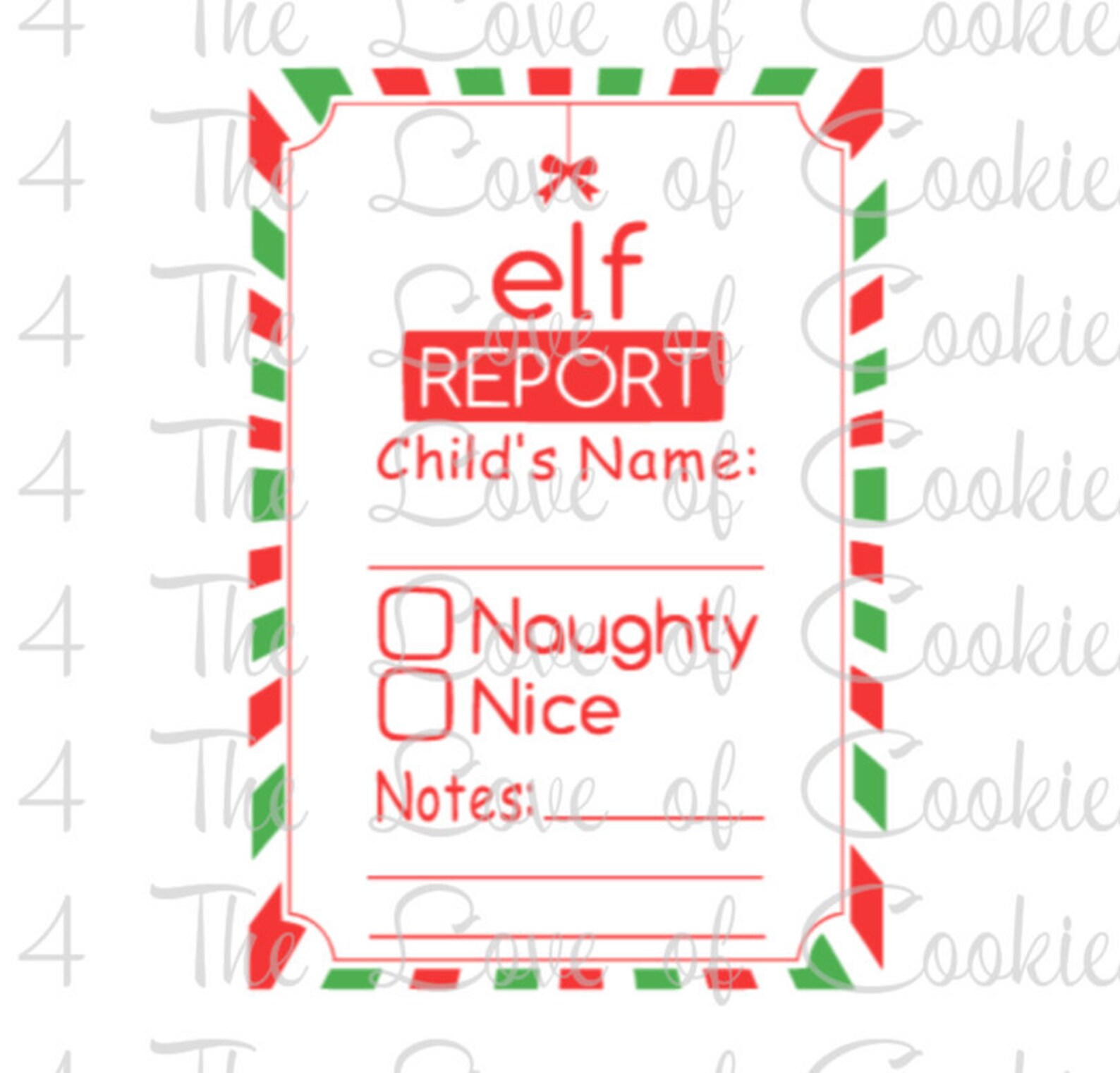 LIMITED DAILY QUANTITY Elf Report Silk Screen Elf Letter - Etsy