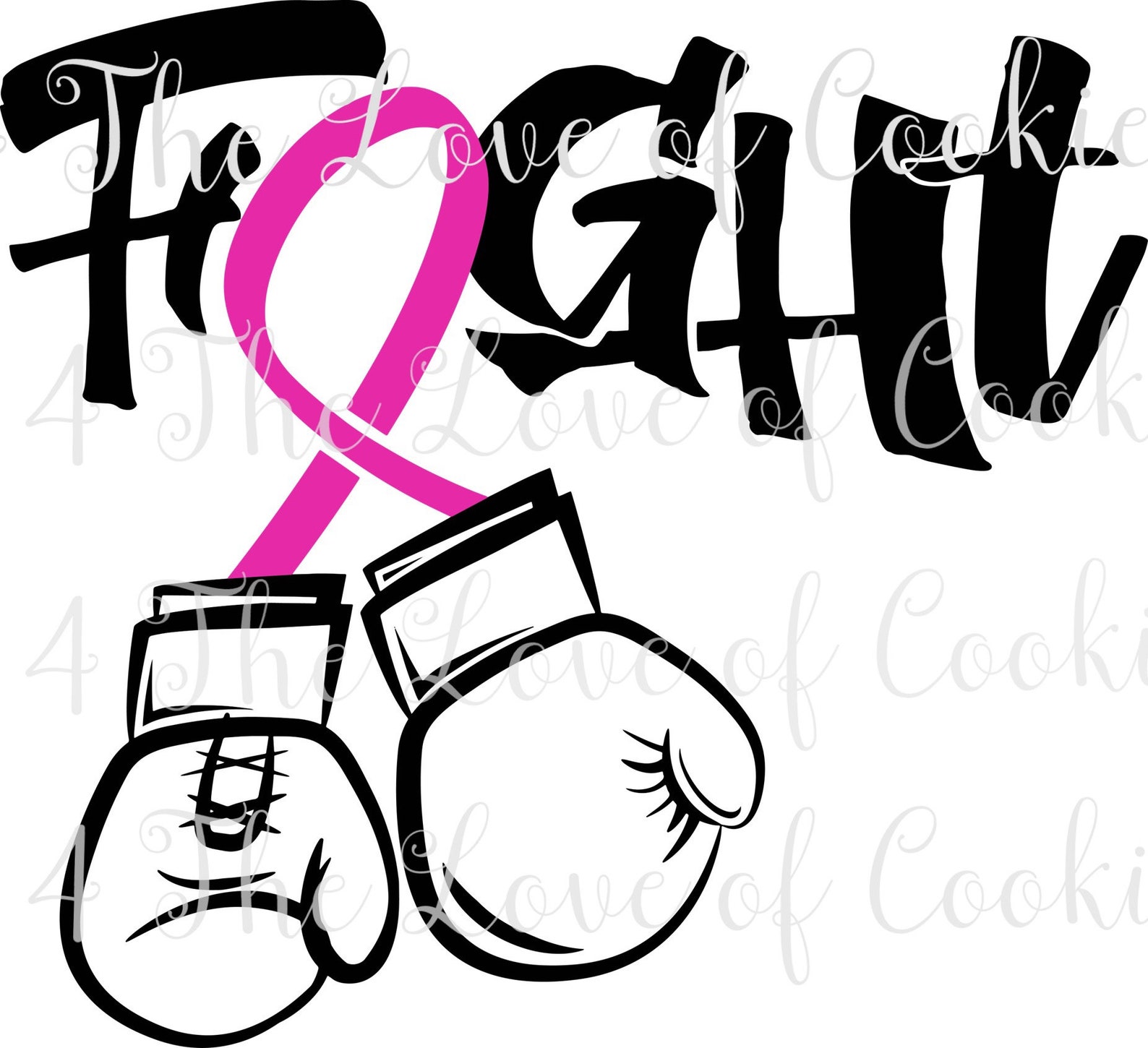 2 PIECE Fight Cancer Awareness Silk Screen Stencil Breast - Etsy