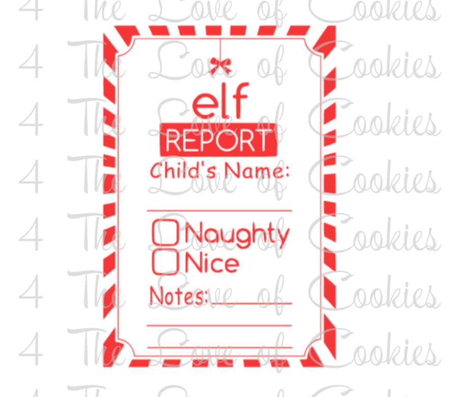 LIMITED DAILY QUANTITY Elf Report Silk Screen Elf Letter - Etsy