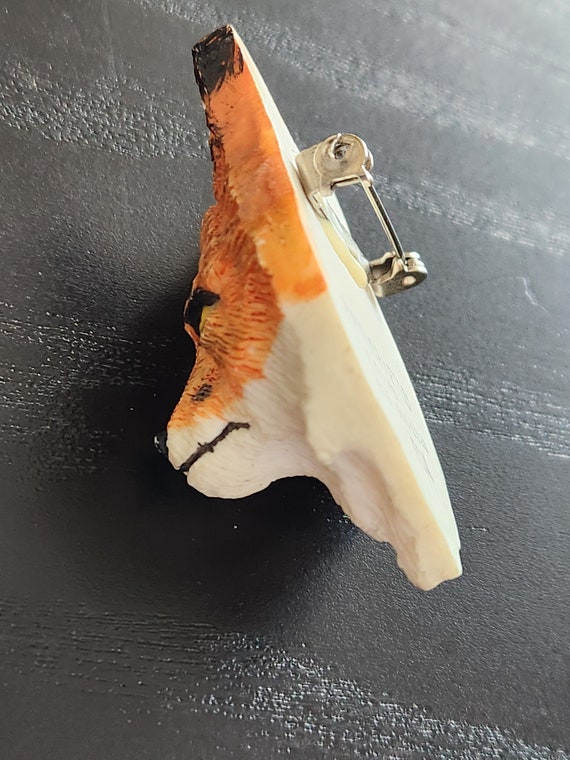 Handcrafted Fox Pin - Gem