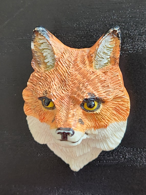 Handcrafted Fox Pin - Gem