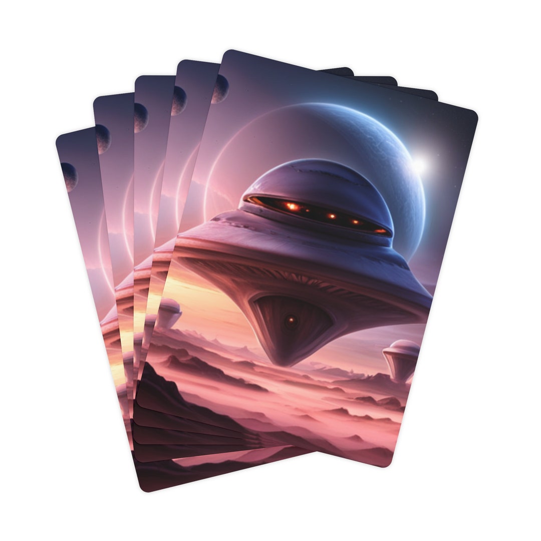 Spaceship Poker Cards - Etsy