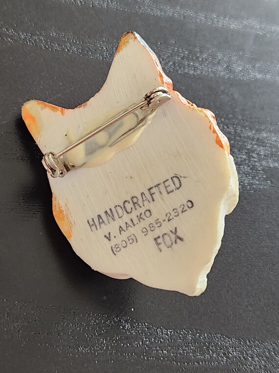 Handcrafted Fox Pin - Gem